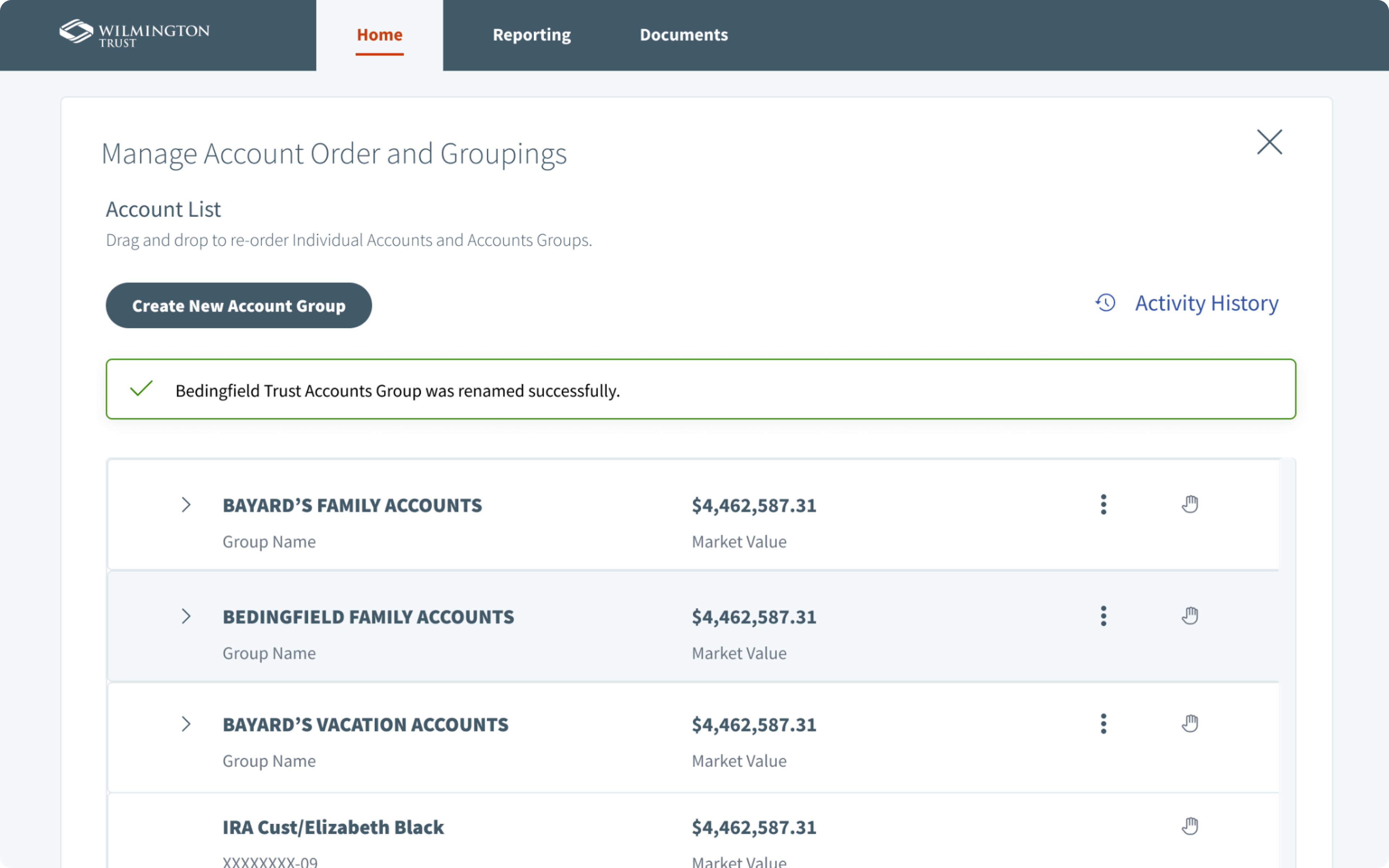 Wilmington Trust Account Management